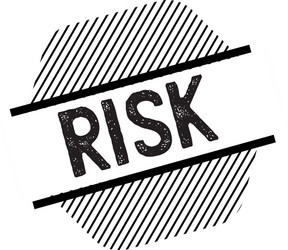 Risk black stamp Royalty Free Vector Image - VectorStock