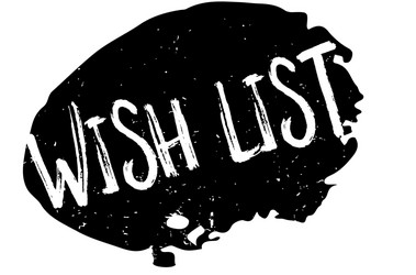 Wish list rubber stamp Royalty Free Vector Image