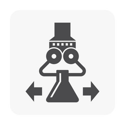 Chemical lab icon Royalty Free Vector Image - VectorStock