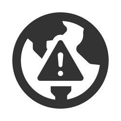 Climate change conference icon Royalty Free Vector Image