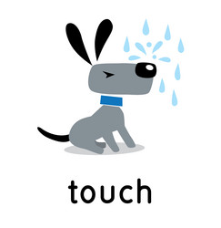 Touch sense icon Royalty Free Vector Image - VectorStock