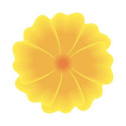 Yellow flower icon Royalty Free Vector Image - VectorStock