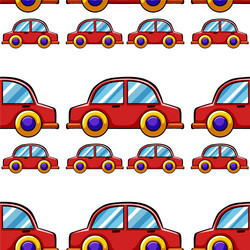 Cartoon funny red cars collection Royalty Free Vector Image