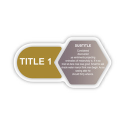 Abstract sticker paper infographic internal Vector Image