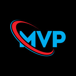 Mvp logo letter design Royalty Free Vector Image