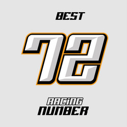 Racing Number Font Vector Images (over 3,900)