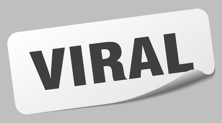 Viral sticker label Royalty Free Vector Image - VectorStock