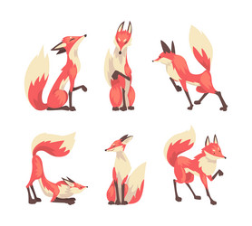 Fox Poses Vector Images (over 1,000)