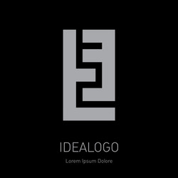 T3 - logo design element or icon monogram Vector Image