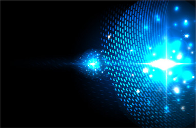 Abstract blue neon star background for celebration