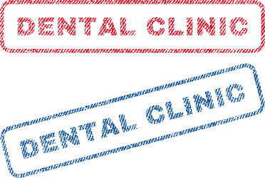 Dental clinic rubber stamps Royalty Free Vector Image