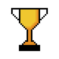 Game Trophy Pixel Vector Images (over 640)