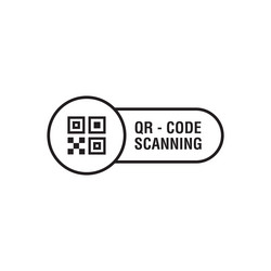 Simple qr code scan icon Royalty Free Vector Image