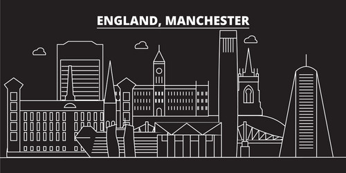 Manchester City Skyline Silhouette Vector Images (over 220)