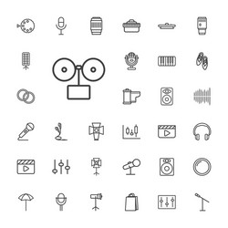 12 studio icons Royalty Free Vector Image - VectorStock