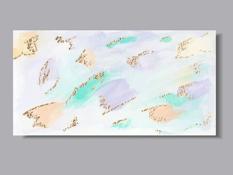 Abstract pattern with flowers paint brush strokes Vector Image