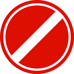 Stop sign traffic symbol rules and regulations Vector Image