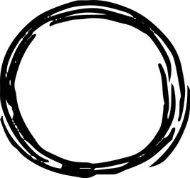 Handwritten circle variations Royalty Free Vector Image