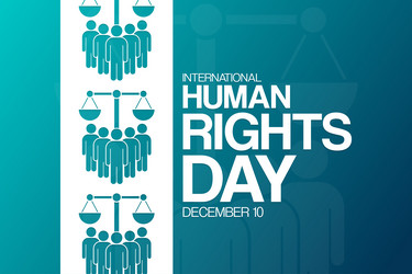International human rights day december 10 Vector Image