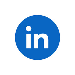 Linkedin wordmark logo icon app editable svg png Vector Image