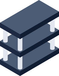 Books rack Royalty Free Vector Image - VectorStock