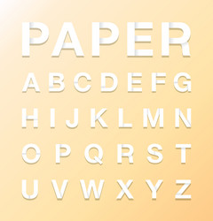 Paper letters colour Royalty Free Vector Image