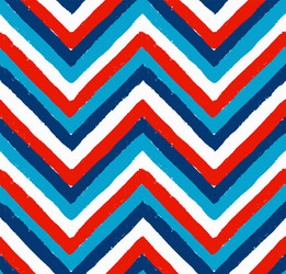 Aztec chevron blue seamless zigzag pattern Vector Image