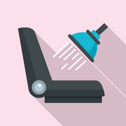 Car chair cleaning icon simple style Royalty Free Vector