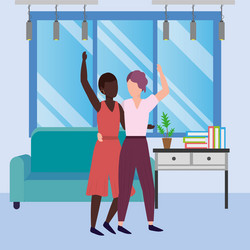 Causal people cartoon Royalty Free Vector Image