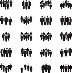 Crowd icon Royalty Free Vector Image - VectorStock