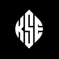 Kse circle letter logo design Royalty Free Vector Image