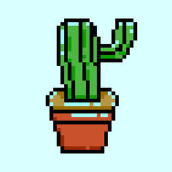 Pixel Cactus Vector Images (over 240)