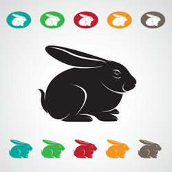 Cute Rabbit Silhouette Royalty Free Vector Image