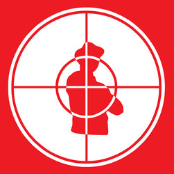 Target shooting icon Royalty Free Vector Image