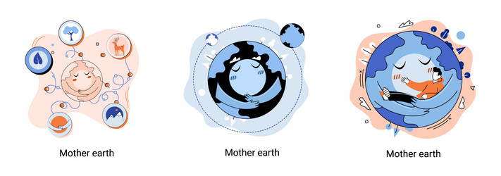 International mother earth day metaphor universal Vector Image