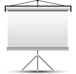 White blank projector screen Royalty Free Vector Image