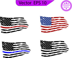 Distressed American Flag Black Vector Images (over 280)