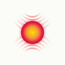 Pain symbol isolated on white background Vector Image