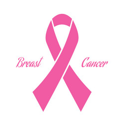 Breast cancer awareness month pink ribbon flags Vector Image
