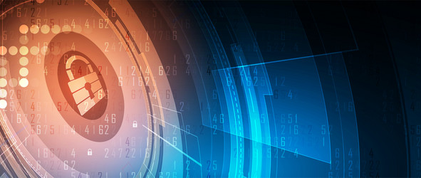 Technology security concept modern safety digital Vector Image