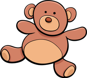 Cute teddy bear cartoon character Royalty Free Vector Image