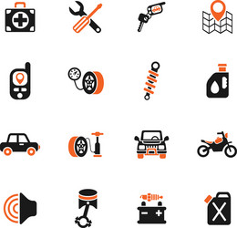 Car shop icon set Royalty Free Vector Image - VectorStock