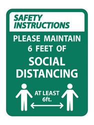 Safety instructions for your maintain Royalty Free Vector