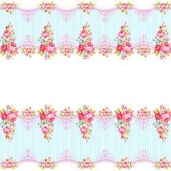 Seamless floral pattern with pink roses Royalty Free Vector