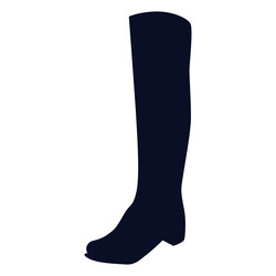 Profile boot silhouette Royalty Free Vector Image