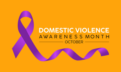 National domestic violence awareness month Vector Image