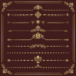 Vintage big set of horizontal patterns Royalty Free Vector