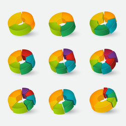 6 Piece Pie Chart Vector Images (over 180)