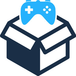 Game trophy logo icon design Royalty Free Vector Image