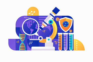 Gradient epidemiology best Royalty Free Vector Image